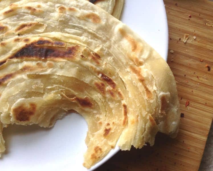 Layered Flatbread (No yeast, only 5 ingredients) ⋆ The Gardening Foodie