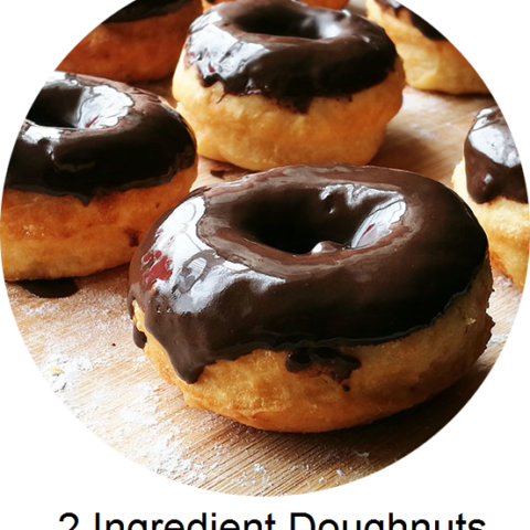 2 Ingredient Donuts ⋆ The Gardening Foodie