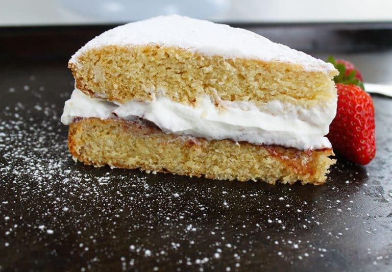 Victoria Sponge Cake (No eggs, no butter) ⋆ The Gardening Foodie