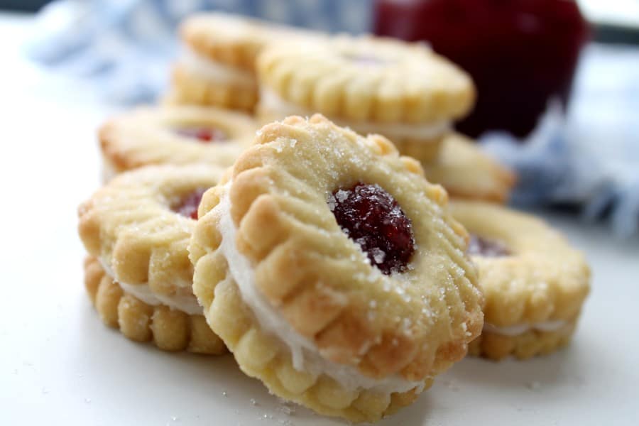 Strawberry Butter Cookies ⋆ The Gardening Foodie
