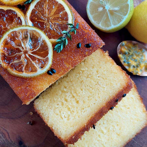 Lemon Passion Fruit Cake ⋆ The Gardening Foodie