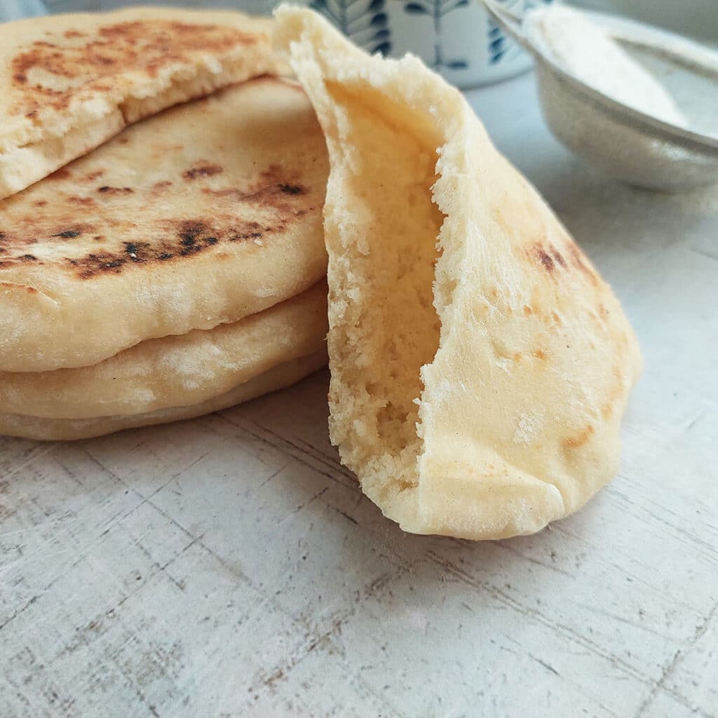 Soft Pita Bread ⋆ The Gardening Foodie