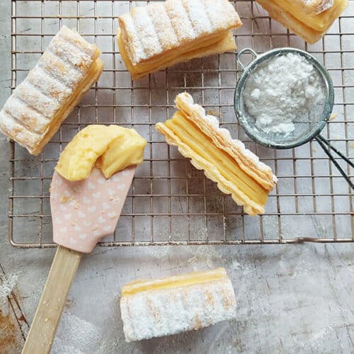Easy Vanilla Custard Slice (without eggs) ⋆ The Gardening Foodie