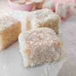 White Chocolate Lamingtons ⋆ The Gardening Foodie