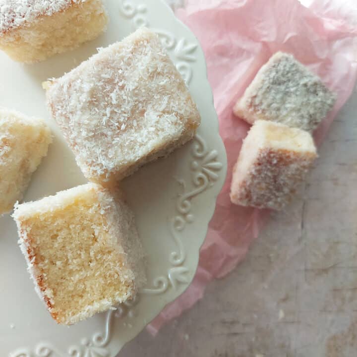 White Chocolate Lamingtons ⋆ The Gardening Foodie