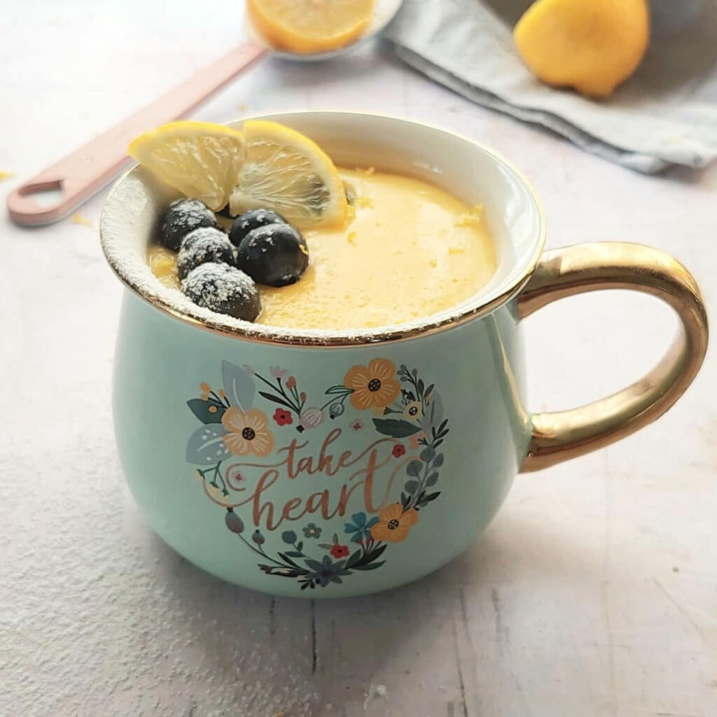 Easy Lemon Custard - 4 ingredients, egg free ⋆ The Gardening Foodie