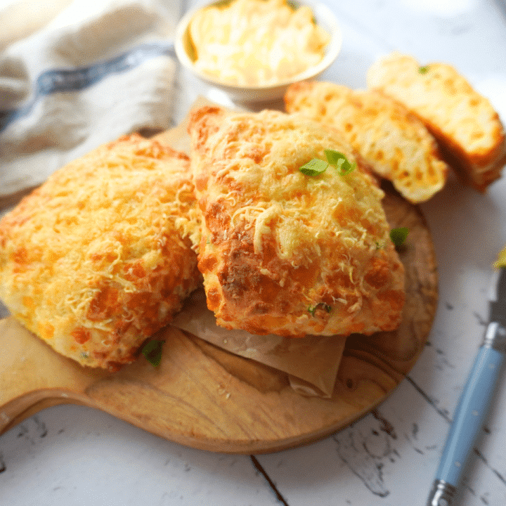 Yogurt Cheese Scones - without butter and eggs