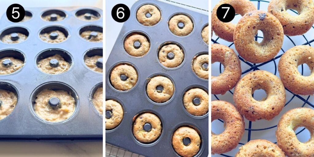 Baked Banana Chocolate Chunk Donuts (No Yeast) ⋆ The Gardening Foodie