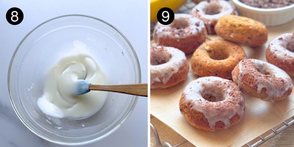 Baked Banana Chocolate Chunk Donuts (No Yeast) ⋆ The Gardening Foodie
